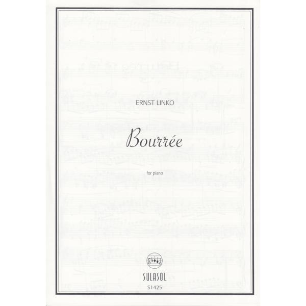 ピアノ 楽譜 リンコ | ブーレ | Bourree | フィンランドのピアニストで作曲家のエルンスト・リンコ(1889-1960)による作品。
