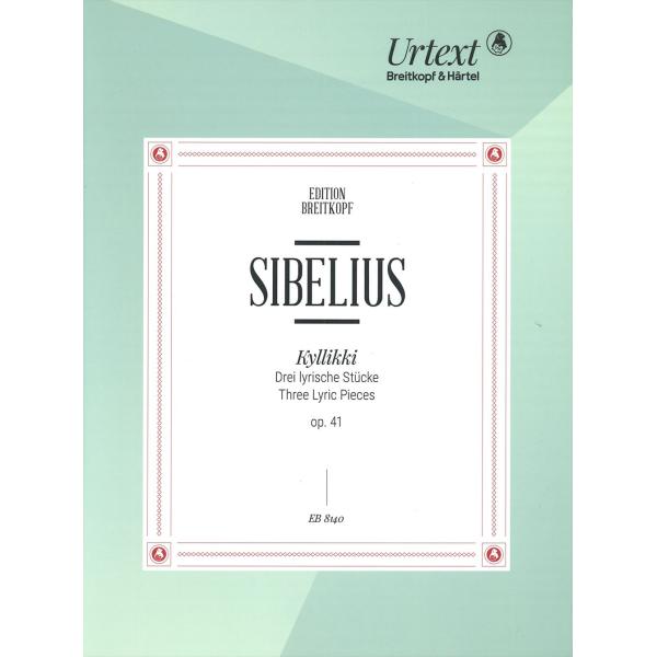 ピアノ 楽譜 シベリウス | キリッキ 作品41 (3つの詩的な小品） | Kyllikki Op.41 | Kyllikki Op. 41 (3 Lyric Pieces)シベリウス全集　V/1よりMusic Text of the Co...