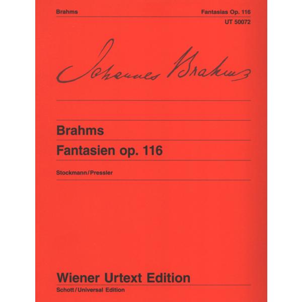 ピアノ 楽譜 ブラームス | 幻想曲集　作品116 | Fantasies Op.116 | Wiener Urtext Edition(ウィーン原典版)1981年第5版序文・校訂報告書付(独英のみ日本語無)