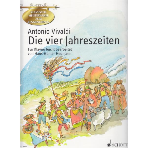 ピアノ 楽譜 ヴィヴァルディ | 四季 (ホイマンによる易しい編曲) | Die vier Jahreszeiten | レベルは中級
