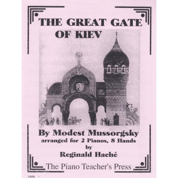 ピアノ 楽譜 ムソルグスキー | キエフの大門「展覧会の絵」より (2台8手編曲) | The Great Gate of Kiev from "Pictures at an Exhibition" | 総譜と第１ピアノ譜、第２ピアノ譜のセット