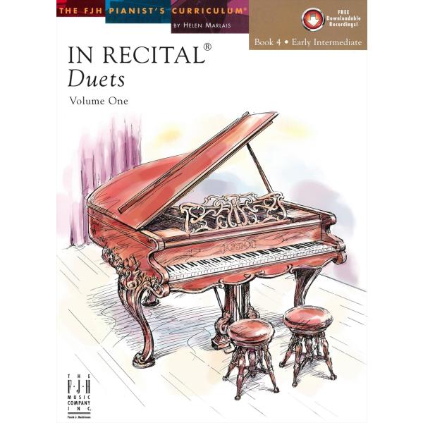 ピアノ 楽譜 オムニバス | リサイタル・デュエット 第4巻(1台4手) | In Recital Duets, Book4 (1P4H) | Early Intermediate/中級レベル