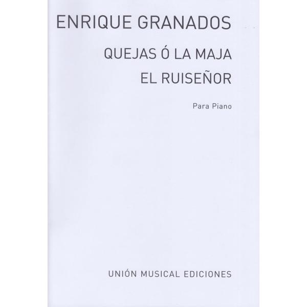 ピアノ 楽譜 グラナドス | ゴイエスカス 第4番　嘆き、またはマハと夜鳴きうぐいす | Goyescas No.4 Quejas O La Maja el Ruisenor |