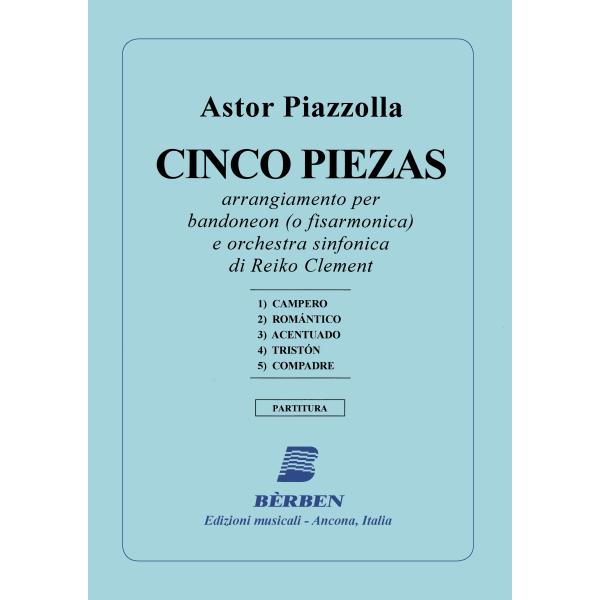 ピアノ 楽譜 ピアソラ　やまもときょうこ | ５つの小品 | Cinco Piezas |