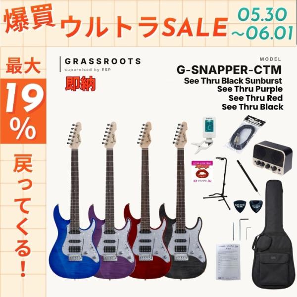 【商品関連ワード】ESP GrassRoots グラスルーツ エレキギター ESPギター 初心者ギター 入門用ギター コスパギター 安いギター エレキギター初心者 入門セット 初心者セット 練習用ギター 自宅練習 弾きやすいギター 軽量ギタ...