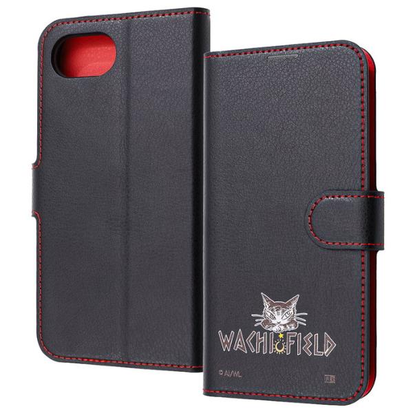 (c) Akiko Ikeda/Wachifield Licensing,Inc.カードが入れられる大容量な収納ポケット。軽量で薄く持ち運びしやすい。動画視聴などに便利なスタンド機能付き。ケースの蓋を閉じたまま通話が可能。