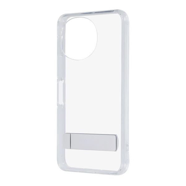 薄くて頑丈なスタンド一体型ケース。背面は傷に強い素材【表面硬度2H】。衝撃をやわらげるエアクッション構造。密着痕が出にくいマイクロドット加工。ストラップホール付き。