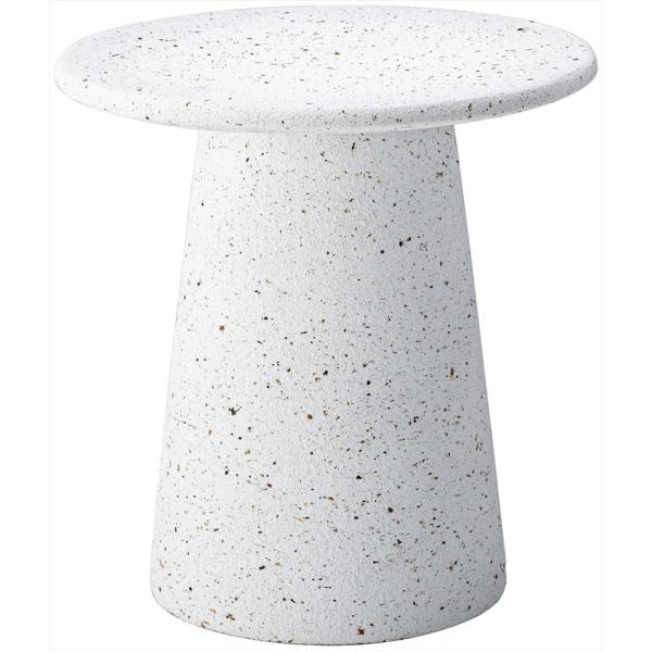 【静的耐荷重】15kg【注意事項】個体差あり洗練された印象をもたらす上品なラウンドテーブル。本物の石のようにざらりとしたシックなテラゾー柄が、空間にやさしい奥行きを加えます。丸みのある天板と安定感のある裾広がりのベースがバランスよくまとまり...