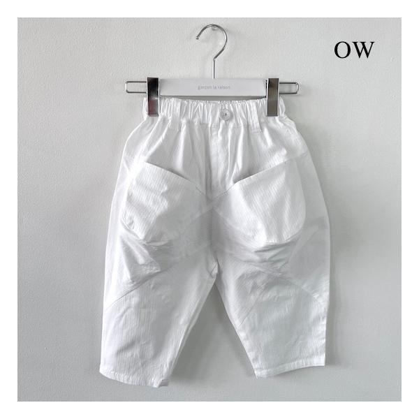■カラーオフホワイト （ 白 ）■ブランド名garcon la raison ギャルソンラレゾン■サイズ130cm 140cm■参考寸法(単位：約/cm)サイズ=股上×股下×ウエストcm130cm=30×34×48-56cm140cm=31...