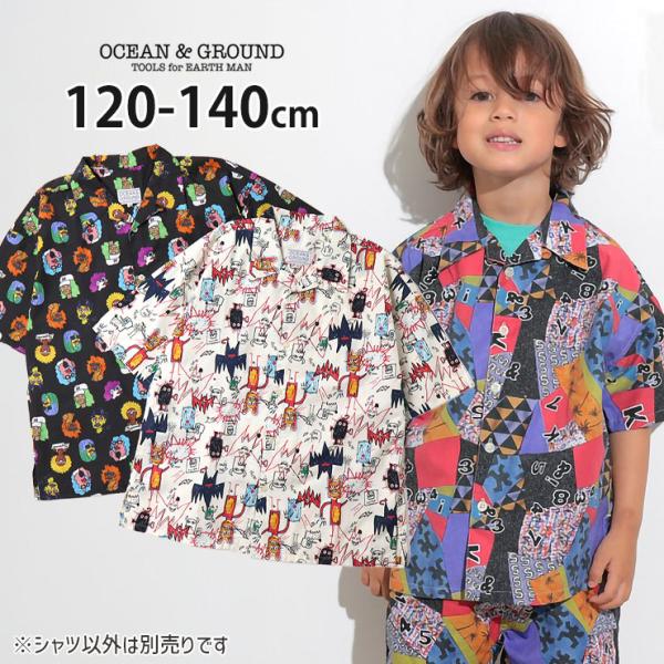 ■素材本体：綿58%，ポリエステル42%■カラーアイボリー ブラック （ 黒 白 ）■ブランド名OCEAN&amp;GROUND オーシャンアンドグラウンド■サイズ120cm 130cm 140cm■参考寸法(単位：約/cm)サイズ=着丈×...