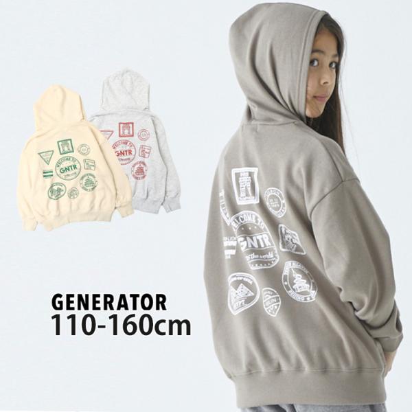 ■カラーアイボリー アッシュグレイ グレイ （ 灰色 グレー 白 ）■ブランド名GENERATOR ジェネレーター■サイズM(110-120cm) L(130-140cm) XL(150-160cm)■参考寸法(単位：約/cm)サイズ=着丈...