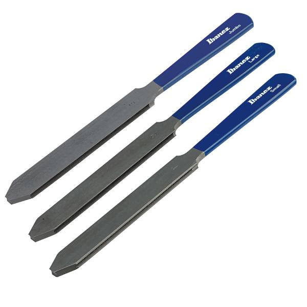 Ibanez Prestige Fret Fileフレット山の加工調整に適したフレット・ファイル(ヤスリ)。 高精度/高品質の日本製。粗目/細目、先端は目無し。4450J ジャンボ・フレット用フレット・ファイル JAN:4515276758...