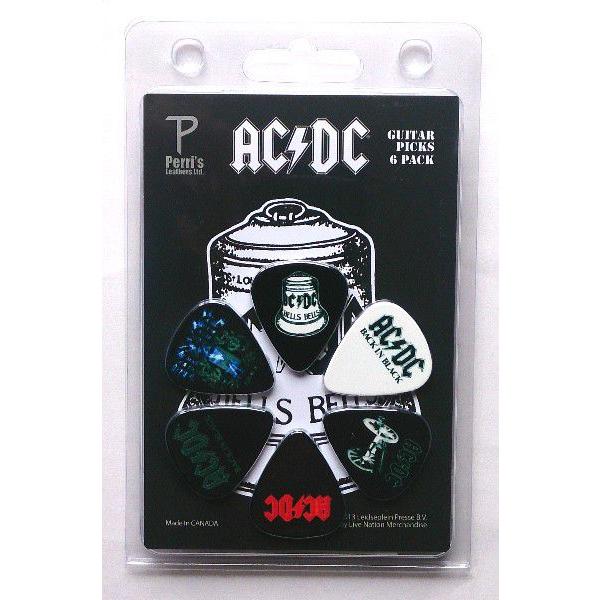 AC/DC、モデルピック6枚セット。販売単位：1パック(ピック6枚入り)