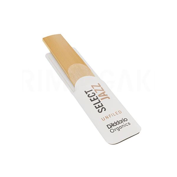 ダダリオ リード　アルトサックス　Reed　Organic Select Jazz（オーガニック・セレクト・ジャズ）アンファイルド　1枚バラ売りアンファイルド・カット・一流ジャズ奏者たちが愛用、ジャズ、ポピュラーの定番。・力強く豊かなサウン...