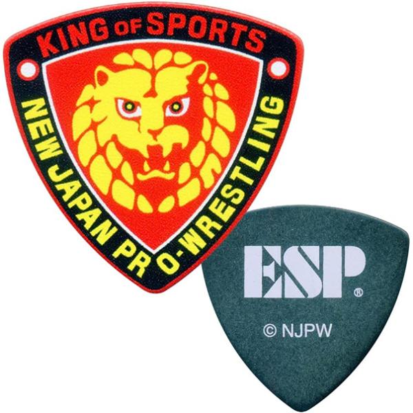 イー・エス・ピー　ピック ESP×新日本プロレスリング コラボレーションモデル【新日本プロレスリング50周年記念】ESPと新日本プロレスリングが強力タッグ！シンボルマークや選手ロゴなど、おなじみのデザインがピックになりました。形状：トライア...