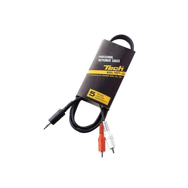 テック　2chケーブル MINI STEREO/PIN×2 2m※製作された年代によって、パッケージやパーツカラーが画像と異なる場合があります。