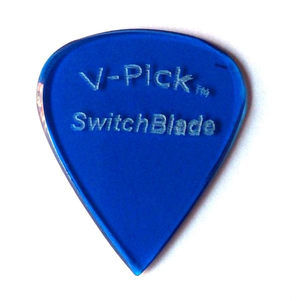 Switch Brade/1.5mm/Sapphire Blue人気モデル Switch Brade のブルーが登場！エッジ部分をシャープに仕立て上げ、ピッキング時の弦との接点を少なくしました。オルタネイトピッキングやスウィープ等の奏法がよ...