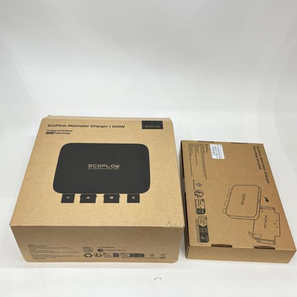 【ブランド】ECOFLOW【商品名】アウトドア雑貨 【程度】程度A【モデル】Alternator Charger 500W【型番】EF-Alternator-Charger-500W-N【付属品】マウンティングブラケット付き