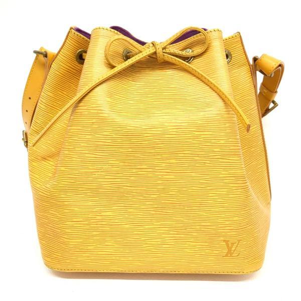 【ブランド】 LOUIS VUITTON【商品名】 プチノエ【程度】 程度B【色】 タッシリイエロー【ライン】 エピ【型番】 M44109【製造番号】 AR1924【状態】 角スレ、紐ヒビ割れ、金具変色劣化、表面薄シミ、内部毛羽立ち有。中古...