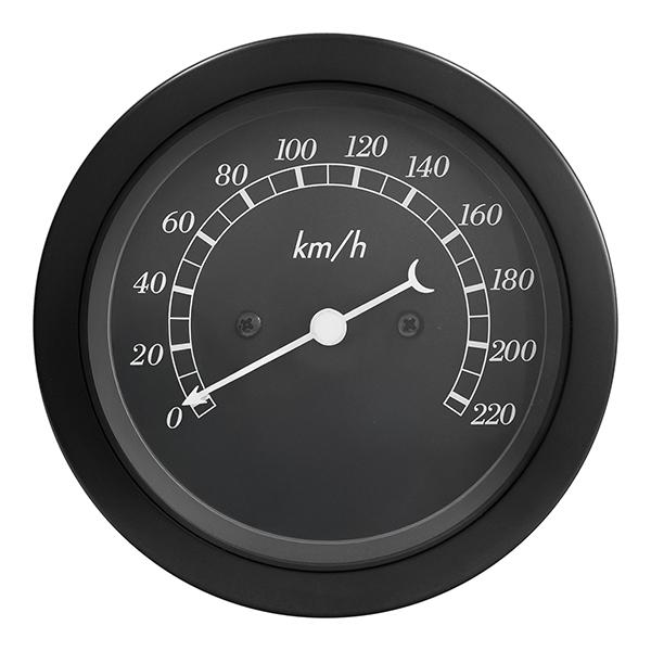 AUTO GAUGE（オートゲージ）AMシリーズの85mmスピードメーターは、クラシックで視認性の高いデザインを採用した電気式モデルです。0〜220km/hの速度を正確に表示し、日常走行からカスタム車両まで幅広く対応。大径85mmフェイスに...