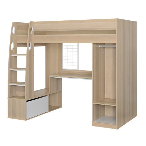 ※こちらの商品はお客様組み立てとなります。※組み立て方や若干の個体差によって、表記サイズと完成形のサイズに多少の誤差が生じる場合がございます。予めご了承ください。※ベッドを分割して使用することはできません。※チェア、ライト、マットレス等は別...