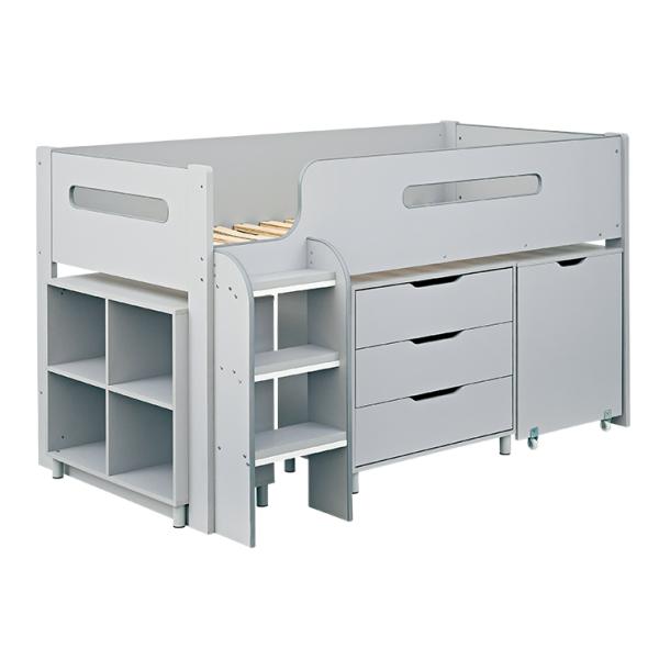 ※この商品はお客様組立となります。※チェア、ライト等は別売りとなります。■サイズベッド：W203 x D104 x H114.5cmベッド内寸：198.5 x 97cmデスク：W83.5 x D59.5 x H70.5cmチェスト：W80 ...