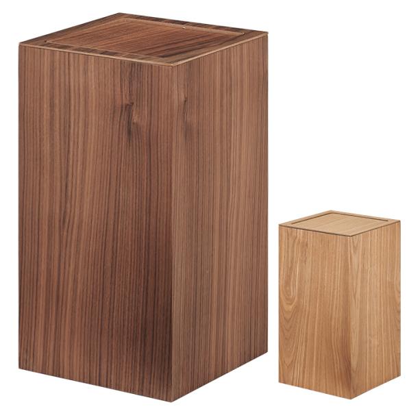 ※天然木の為木の表情や風合いには個体差があります。節や木の濃淡などを理由とした返品・交換は対象外となります。■サイズ外寸：22 x 22 x 40cm内寸：21 x 21 x 38.3cm■材質MDF（ウォールナット突板）/MDF（タモ突板...