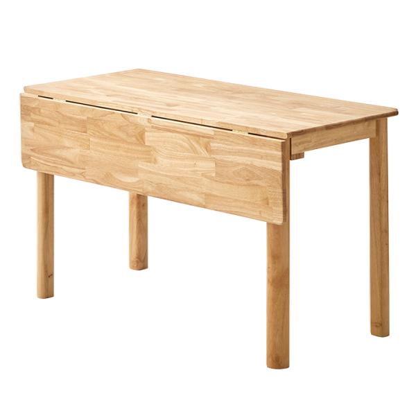 ※こちらの商品はお客様組み立てとなります。※詳細ページの注意事項をご確認ください。※こちらはテーブル単品のページです。チェアは別売りとなります。■サイズ約W120 x D55〜80 x H70cm■材質・塗装本体：ラバーウッド塗装：ラッカー...