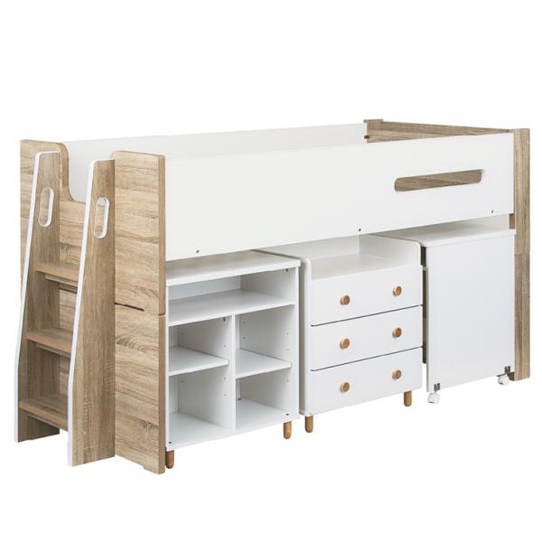 ※こちらの商品はお客様組み立てとなります。※組み立て方や若干の個体差によって、表記サイズと完成形のサイズに多少の誤差が生じる場合がございます。予めご了承ください。※チェア、ライト等は別売りとなります。■サイズベッド外寸：W229 x D10...