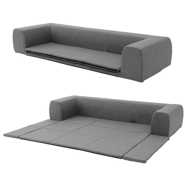 ※こちらの商品は、パーツとカバーを取り付けるだけの簡単組み立てとなります。■サイズソファ時：W200 × D76 × H34.5cmマット時：W200 × D174 × H34.5cm座面厚さ：約3cm■材質材質：ウレタン生地：ポリエステル...