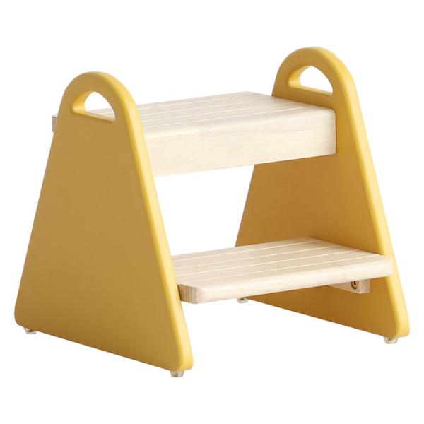 ■サイズW30 x D32.5 x H30cm■材質踏板：天然木(ラバーウッド材)側板：繊維板(MDF)■カラーマスタードイエロー・クラシックブルー・シアングレー・ラベンダーピンク・アイボリー■生産国ベトナム■送料関東〜九州：送料無料東北：...