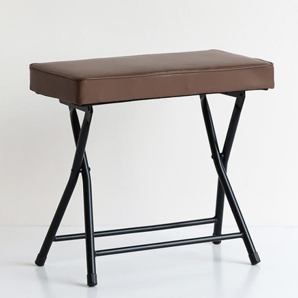 ■サイズW51 x D26 x H47cm■材質座面(ブラウン)：ウレタンフォーム・合成革皮(PU)座面(モカブラウン)：ウレタンフォーム・ポリエステル100%脚：スチール■カラーブラウン・モカブラウン■生産国中国■送料関東〜九州：送料無料...