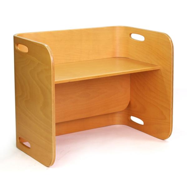 ※こちらは「デスク」単品の商品ページとなります。チェア、クッション等は付属しておりませんので、ご注意下さい。■サイズテーブル時：W66 x D52 x H40cmデスク時：W66 x D40 x H52cm■材質本体：ビーチ材・カバ材・ウォ...