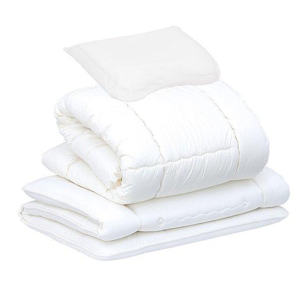 ※枕のパイプは口にしないでください。※パイプは付属の袋に入れて、お子様の手の届かない所に保管してください。■サイズ○掛け布団：W150 x D210 x H5cm○敷き布団：W98 x D196 x H8.5cm※サイズ許容範囲、+5% -...