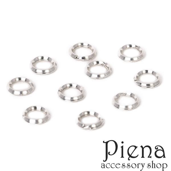 シルバー925 二重カン レディース メンズ 5.2mm 10個 接続金具 丸環 マルカン ハンドメイド DIY 手作り 接続パーツ 金属アレルギー対応 素材シルバー925製サイズ直径5.2mm厚み1mm内径3.2mmあると便利な2重丸カン...