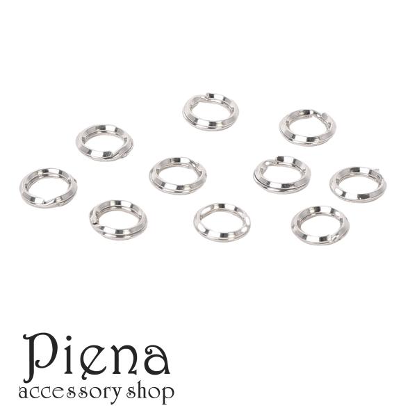 シルバー925 二重カン レディース メンズ 6.2mm 10個 接続金具 丸環 マルカン ハンドメイド DIY 手作り 接続パーツ 金属アレルギー対応 素材シルバー925製サイズ直径6.2mm厚み1mm内径4.2mmあると便利な2重丸カン...
