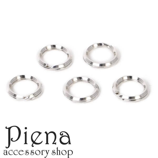 シルバー925 二重カン レディース メンズ 8.2mm 5個 接続金具 丸環 マルカン ハンドメイド DIY 手作り 接続パーツ 金属アレルギー対応 素材シルバー925製サイズ直径8.2mm 厚み1.6mm 内径6.2mmあると便利な2重...
