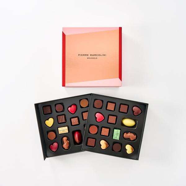 日本の柑橘を使った新フレーバー「クール ココロ アグリュム キャラメル」やゴロゴロとしたナッツの食感が楽しめる「プラリネ シリーズ」、カカオの産地ごとに異なる味わいを感じられる「グラン クリュ シリーズ」など27種30個を特別なパッケージに...