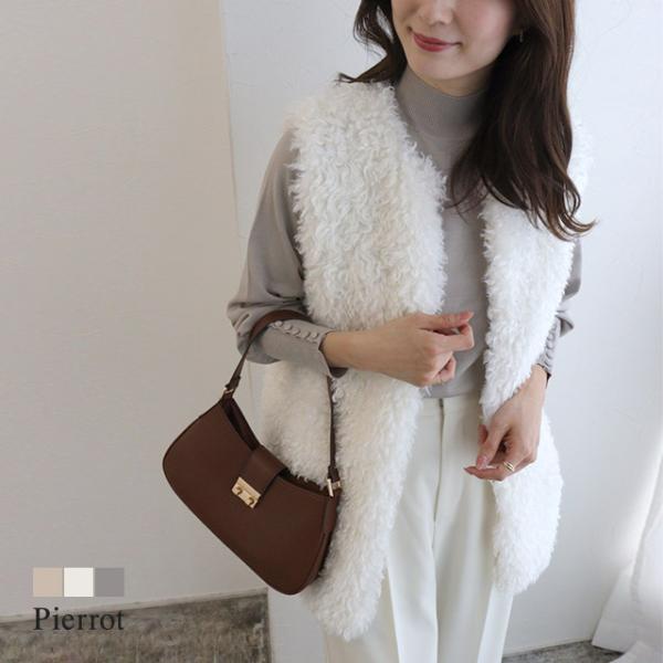 アプリでご覧のお客様へアイテムサイズなどの詳細情報は すべて見る よりご覧ください。商品名プードルフェイクファージレ商品説明ワンプラスでお洒落見えする プードルフェイクファージレふんわりとボリューム感のあるファーがシーズンムードを高め、プラ...