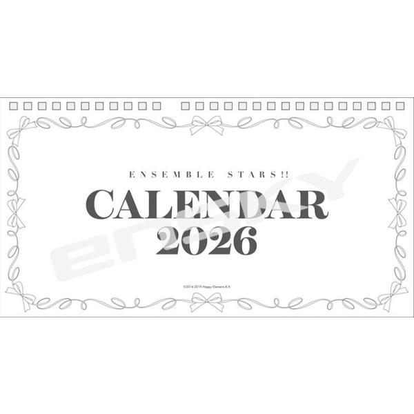 【発売日：2025年12月20日】■タイトル／卓上 あんさんぶるスターズ■品番／CL26-042■JAN／4970381218768■サイズ・仕様／13×25cm・55P / ヒラ