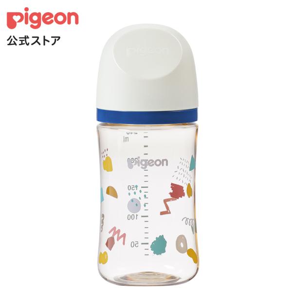 My母乳実感哺乳びん(240ml)doodle×midnight baby×off white | 3ヵ月頃〜　ピジョン 哺乳瓶 ほ乳瓶 哺乳 赤ちゃん 赤ちゃん用 赤ちゃん用品 ベビー  ベビー用 ベビー用品 ベビーグッズ 新生児 子育て...