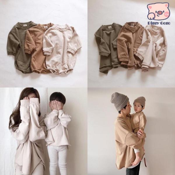 リンクコーデや子供とお揃いコーデが楽しい?程よいオーバーサイズでシンプルながらファッション感たっぷり！着心地も快適。家族揃いで幸せ感たっぷり！家族旅行、撮影、運動会、お出かけに注目されるに間違いなし。結婚記念日、誕生日、お祭り、イベントなど...