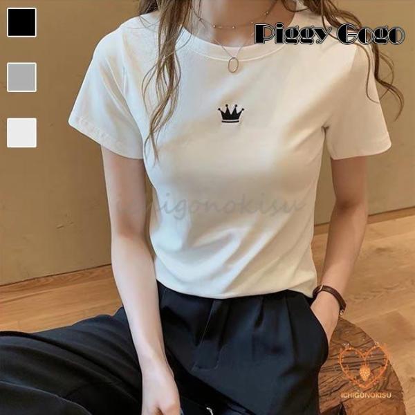 Tシャツ レディース 半袖Tシャツ コットン クルーネック 夏Tシャツ 白 カットソー 半袖 サマーTシャツ 快適 シンプル ゆったり トップス 薄手夏ファッションのマストアイテム、レディース半袖Tシャツ吸湿性?通気性に優れて肌に優しい薄手...