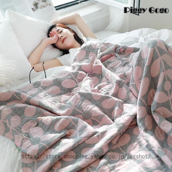 ・素材： 綿100%（100％天然素材）　4重ガーゼ・サイズ：150*200cm、200*230cm・安全性：無蛍光の100%天然素材、ご安心使用ください。・かわいい柄。タオルケットやシーツ代わりとしてのご使用がおすすめです。・肌に優しい天...