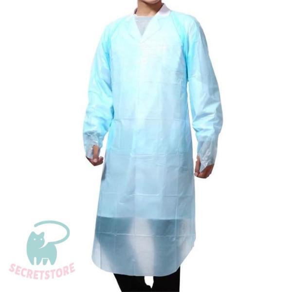 商品詳細：カラー：/画像通りサイズ：/50枚入り「サイズ」約190*130cm「内容量」50枚入り「材質」CPE 塩化ポリエチレン●ガウン袖付きタイプ●袖付きタイプは、露出度が少なく肌や衣服に薬品?洗剤?水や油などの汚れの付着をしっかりガー...