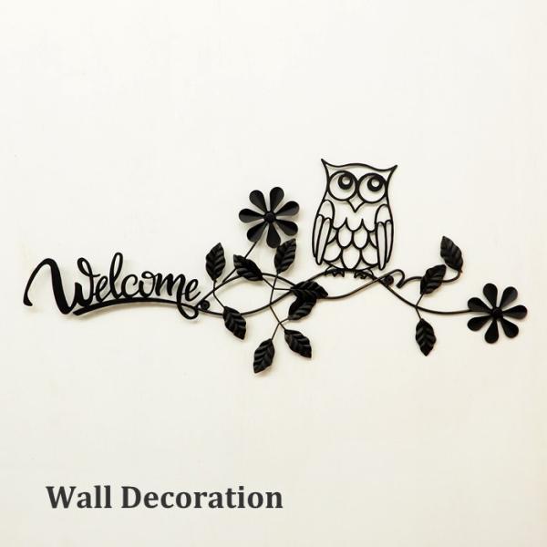 ●オウルウェルカムウォール●シンプルな壁を立体感のある壁飾りでおしゃれにデコレーション。店舗などの装飾にもぴったりな縁起の良いフクロウのウェルカム飾りです。●アイアン製品はおもむきあるアンティークな雰囲気作りを演出してくれます。季節を問わず...