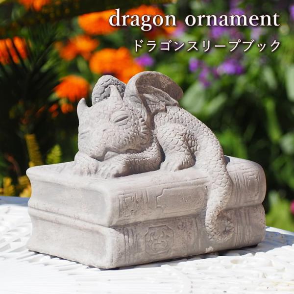 ●ドラゴンスリープブック●古びた本の上で、静かに眠りにつく小さなドラゴン。まるで長い物語を読み終え、安心したように翼を休めているかのようです。●細やかな鱗ややわらかな表情、アンティーク調のセメントの質感が重なり、落ち着いた幻想的な雰囲気を演...