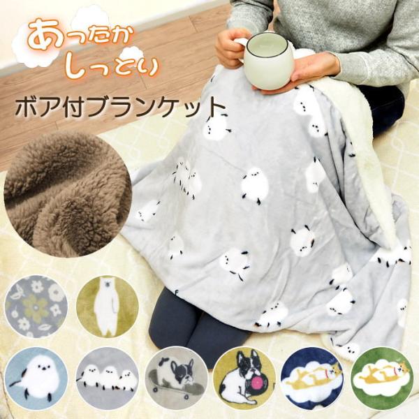 ●ボア付ブランケット73×100ｃｍ●表はしっとりなめらか、裏はふわふわあったか、心地よい肌触りのブランケットです。●持ち運びしやすいサイズと軽さ、北欧カラーと元気の出るアニマル柄が特長のかわいい防寒アイテムです。●オフィスや学校での室内は...