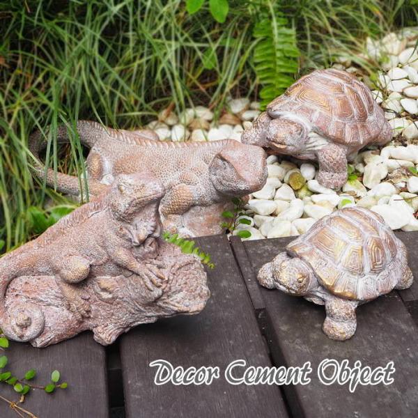 ●デコールセメントオブジェ  カメ A カメ B トカゲ Sサイズ Lサイズ●お庭やお部屋を彩るおしゃれでかわいいオーナメント。●セメント素材で作られたこのオブジェは、耐久性があり屋外でも安心して飾れます。●かわいい亀やとかげのデザインが、...