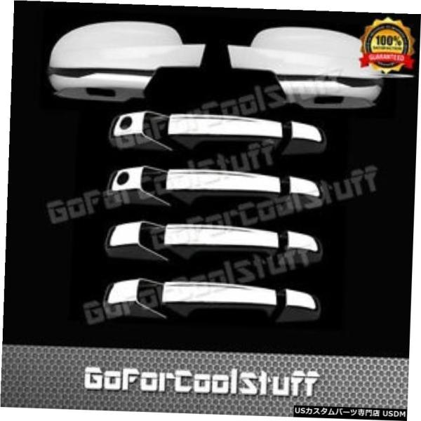 クロームメッキ  For Chevy Suburban 07-14 4Drs Handle With Psgkh+Full Mirror 2Pc Chrome Covers